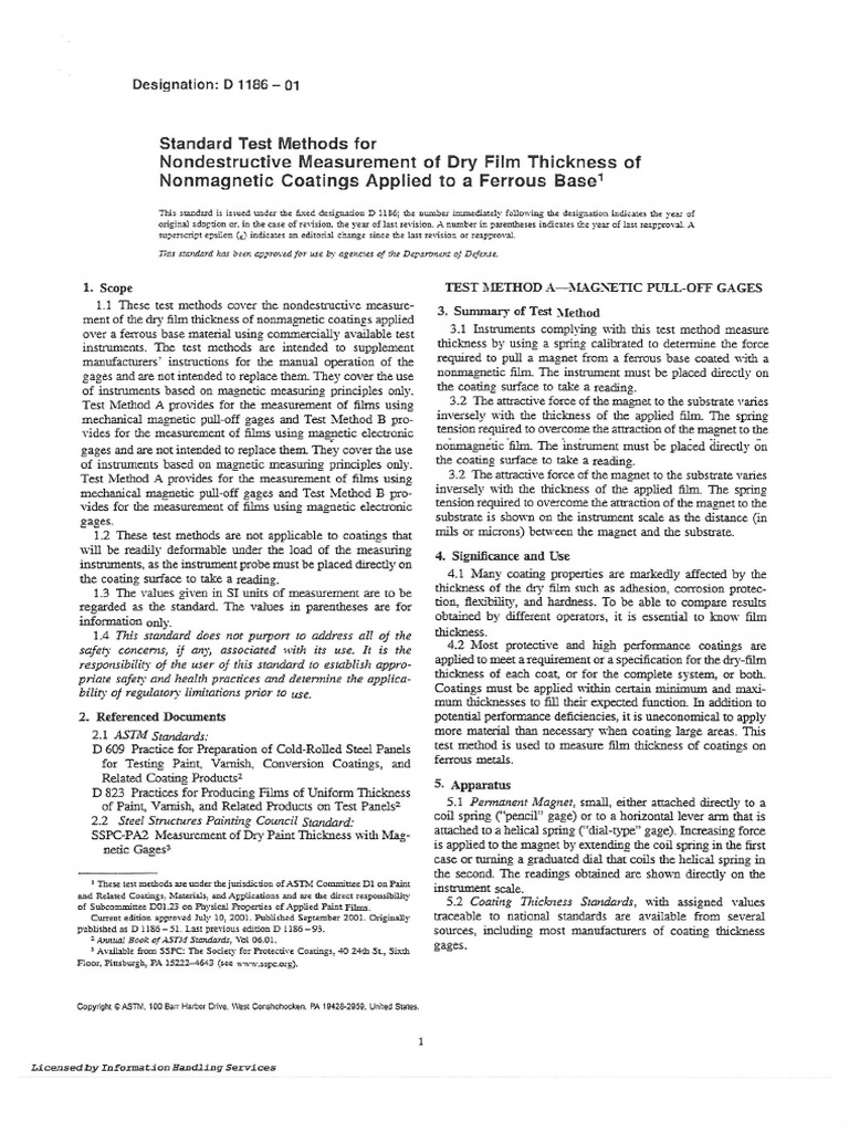 Astm d1186 | PDF