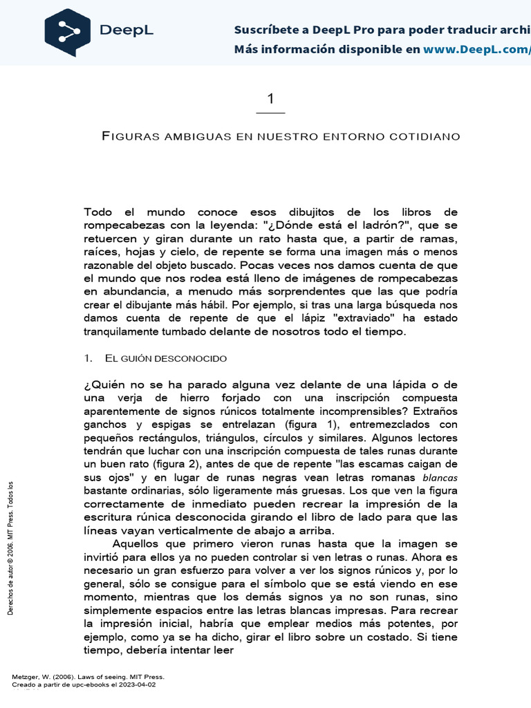 Figuras Ambiguas en la Percepción Visual | PDF | Runas | Escritura