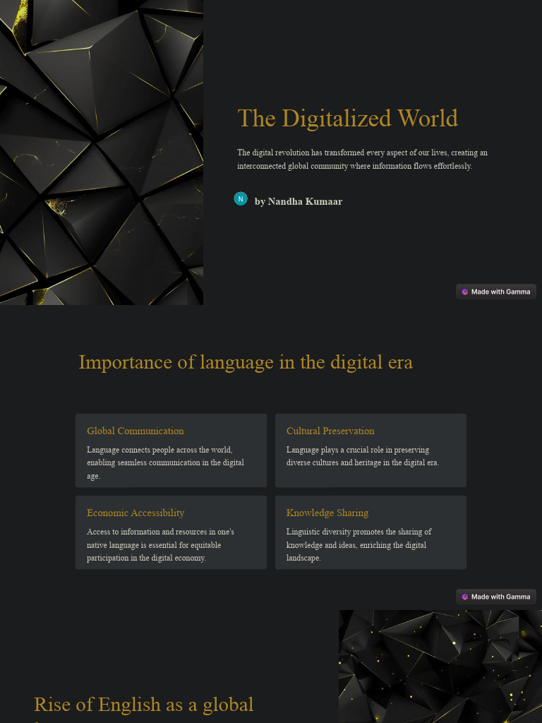 The Digitalized World | PDF | Communication | English Language