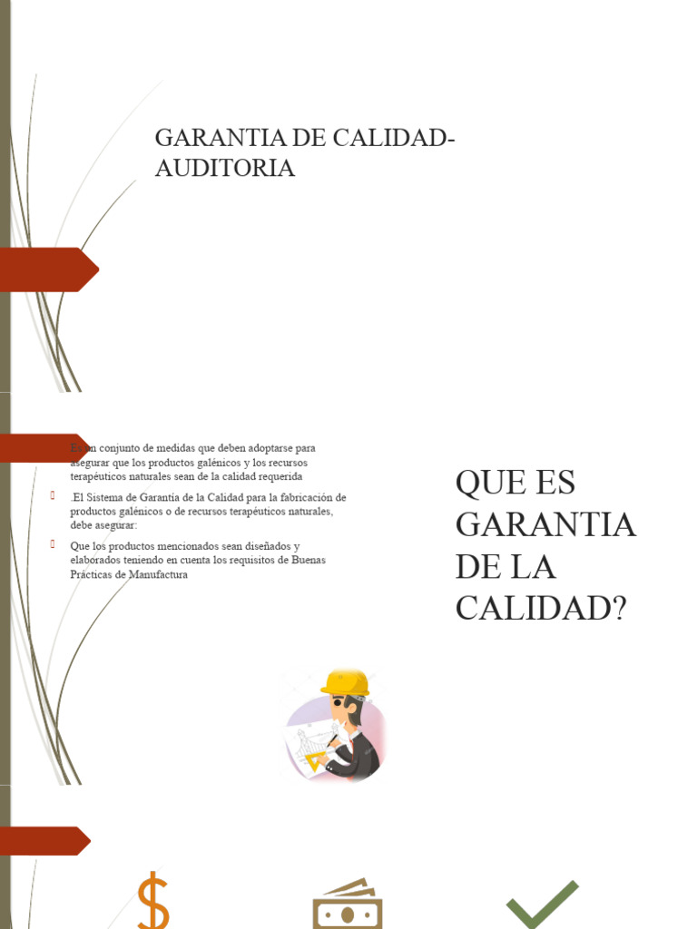 Garantia de Calidad-Autoinspeccion) | PDF | Calidad (comercial) | Auditoría