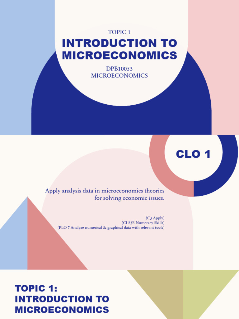 Ch1 Introduction To Microeconomics | PDF | Microeconomics | Economic System