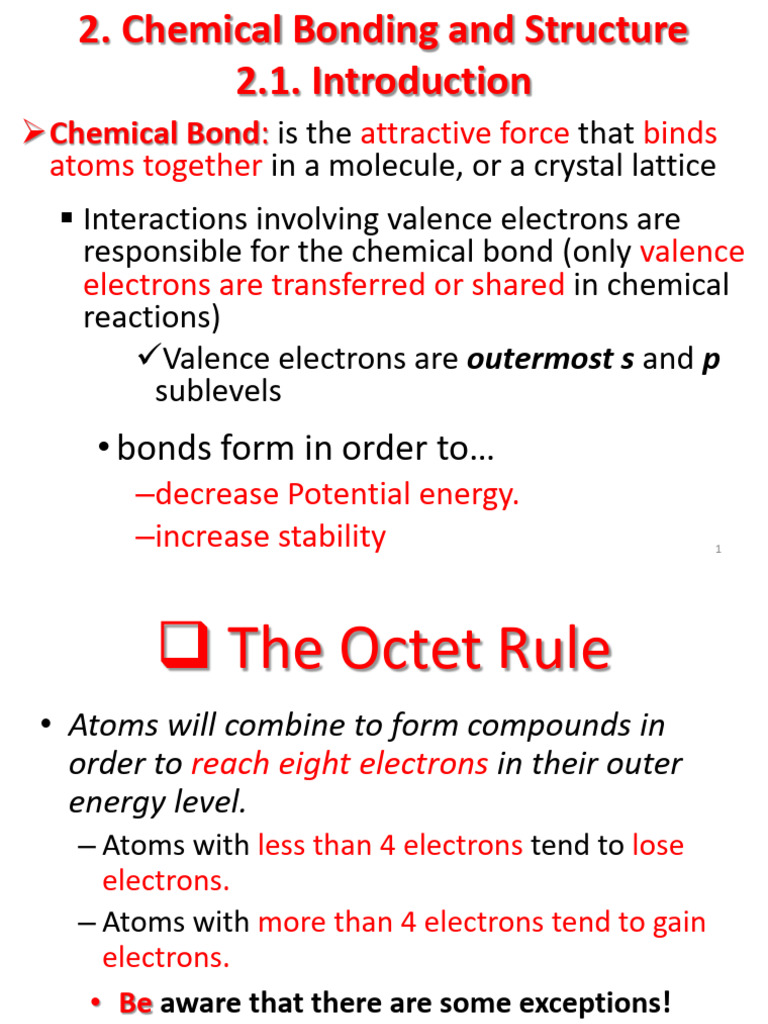 Chemistry Remedial Chapter-2 | PDF | Chemical Bond | Ion