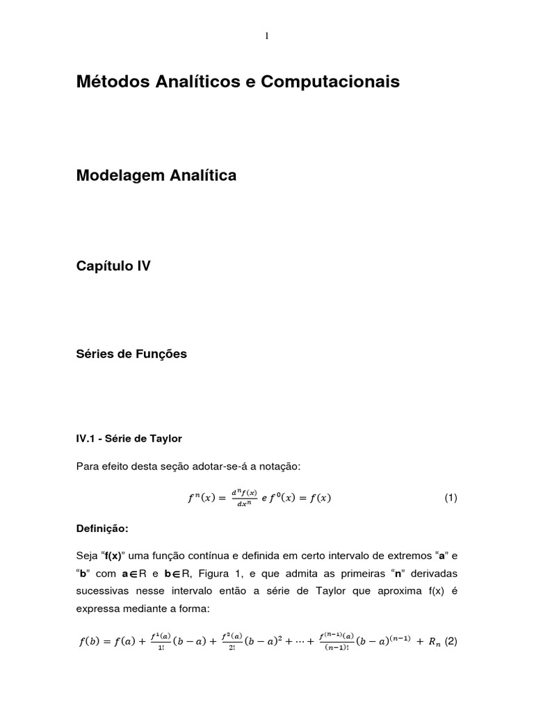 Séries de Taylor e Fourier: Métodos e Aplicações | PDF | Derivado ...
