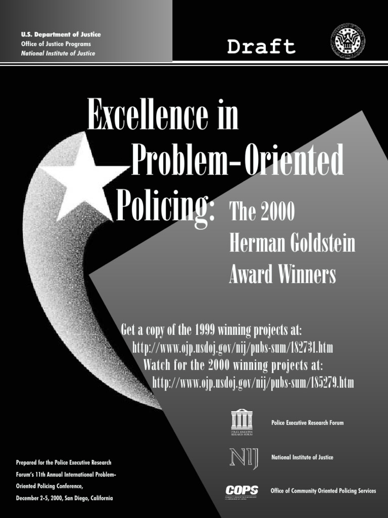 Excellence in Problem-Oriented Policing:: Draft | PDF | Graffiti | Police