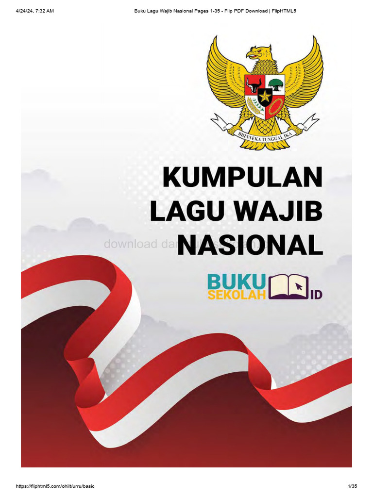 Buku Lagu Wajib Nasional Pages 1-35 - Flip PDF Download - FlipHTML5 | PDF | Format File Komputer