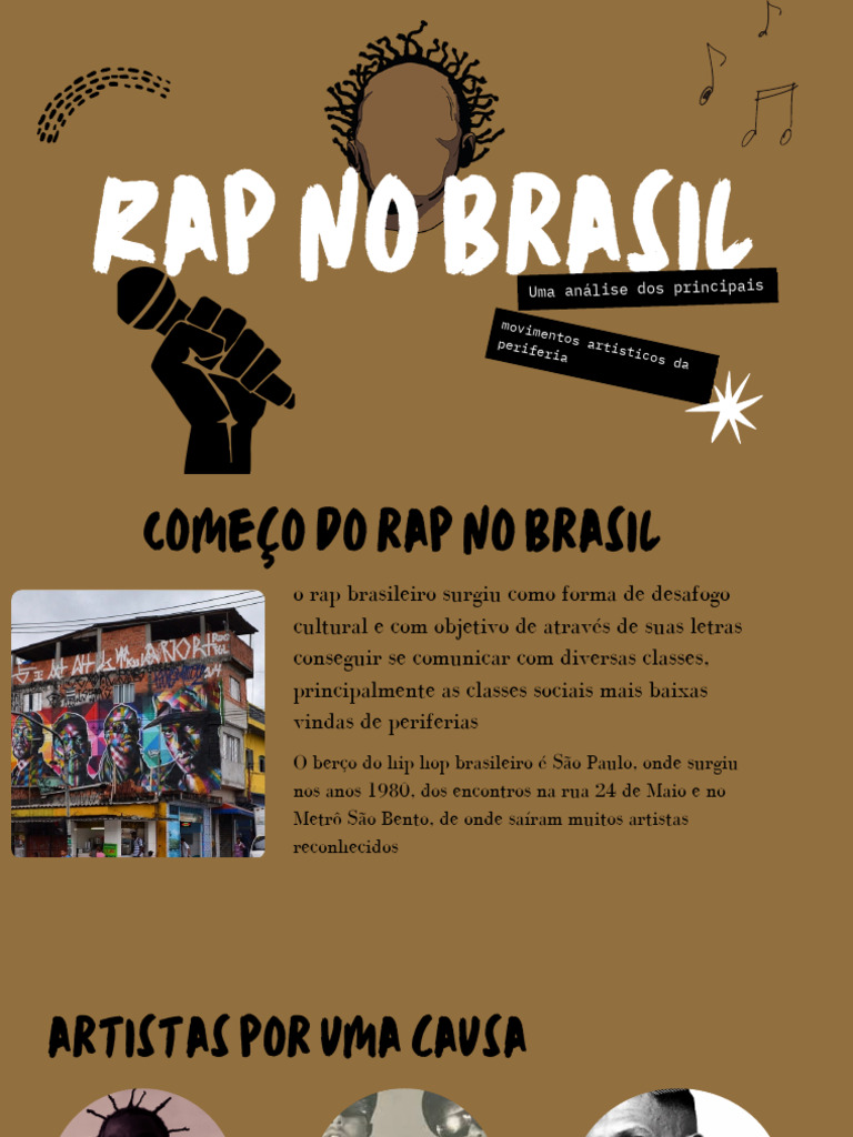 Apresentação Colorida Rap No Brasil. | PDF | Música hip hop