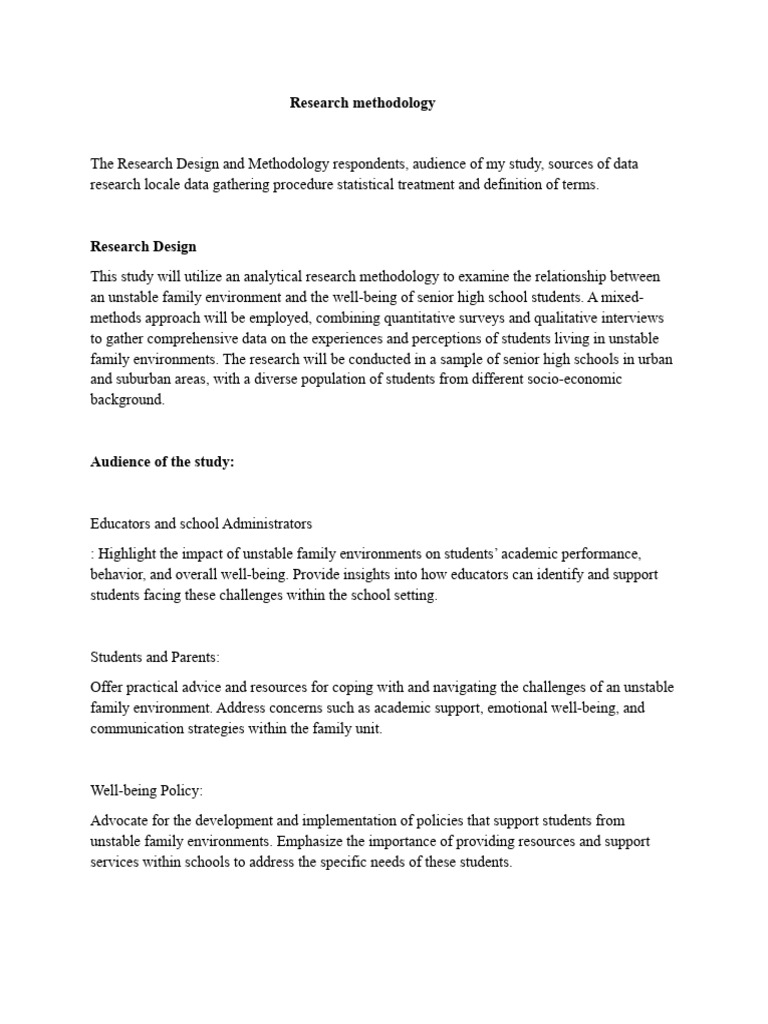 Research Methodology | PDF