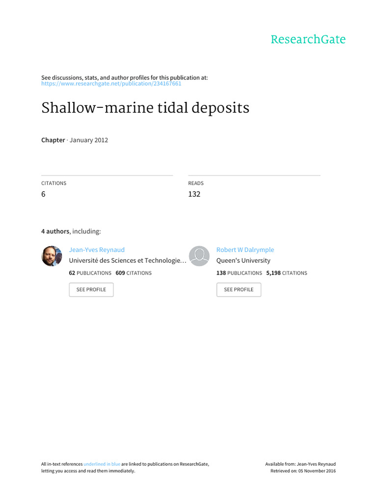 13 Shallow Marine Tidal Deposits | Download Free PDF | Tide ...