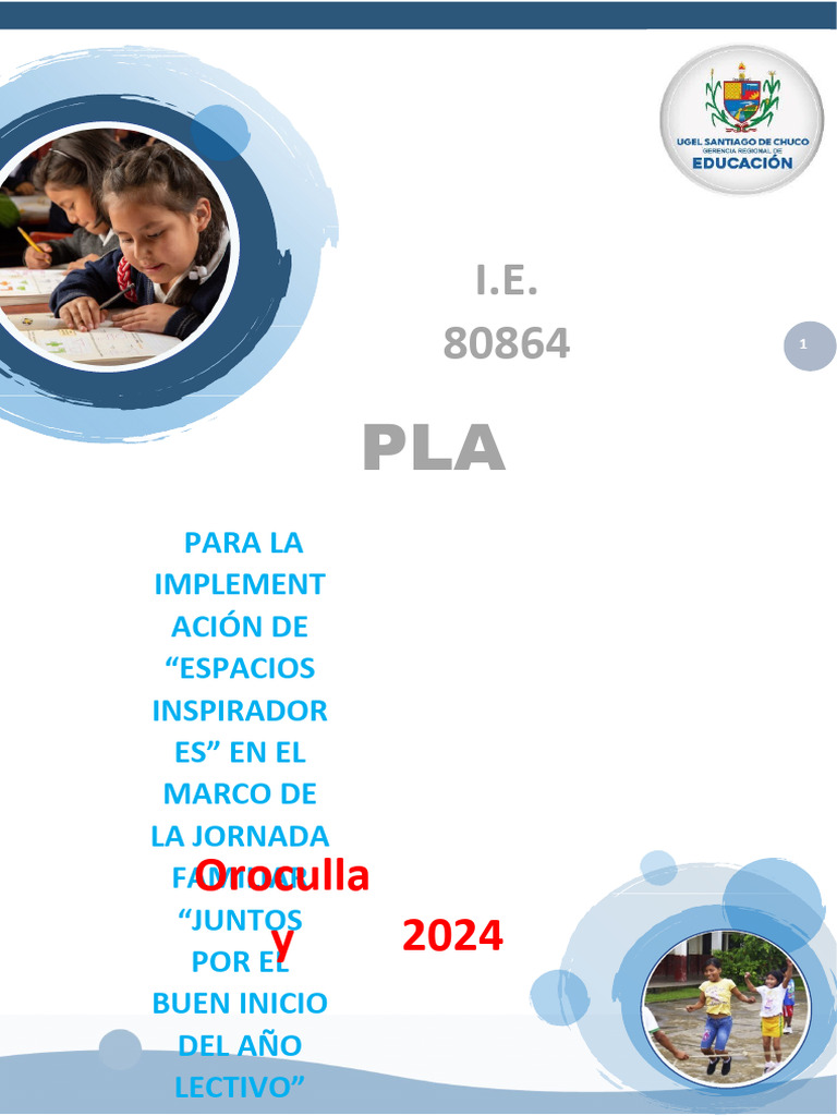 Plan de Biae 2024 - Compromiso de Desempeño 6.5 | PDF | Salón de clases ...