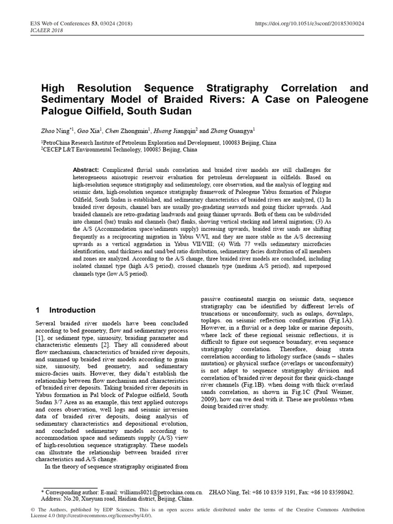 High-Resolution Stratigraphy of Braided Rivers | PDF | Sedimentary Rock ...