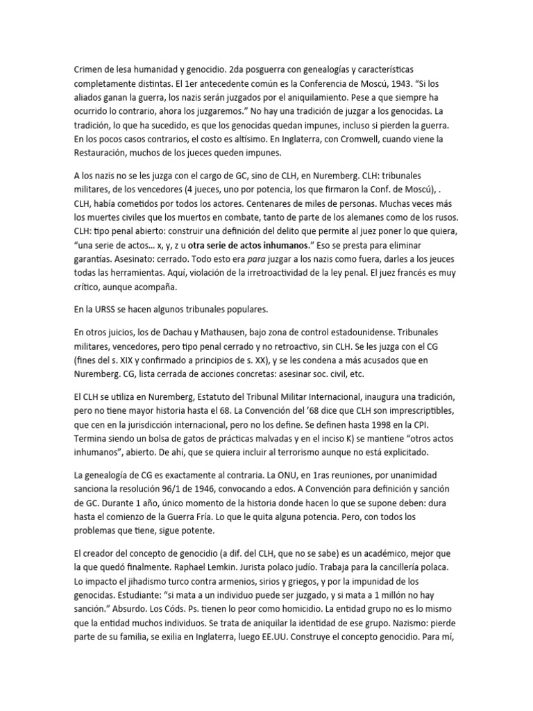 Feierstein - 1ra sesión | PDF | Genocidios | Justicia