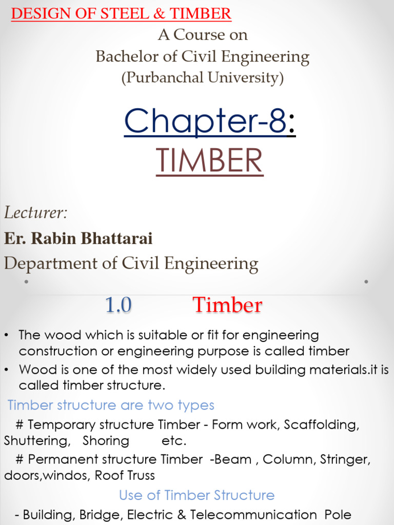 Timber | PDF | Bending | Beam (Structure)