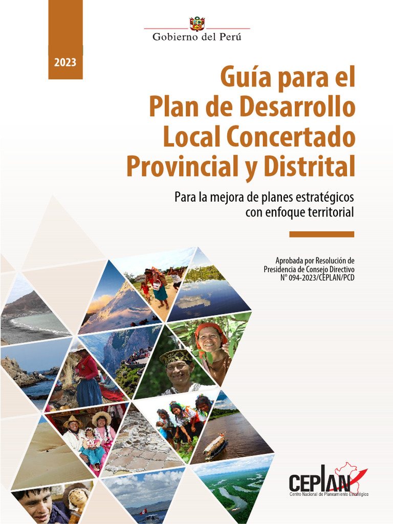 Ceplan Guia para El Plan de Desarrollo Local Concertado Provincial y ...