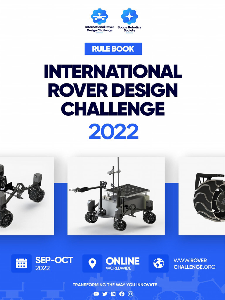 Rulebook IRDC 2022 | PDF | Mars | Rover (Space Exploration)