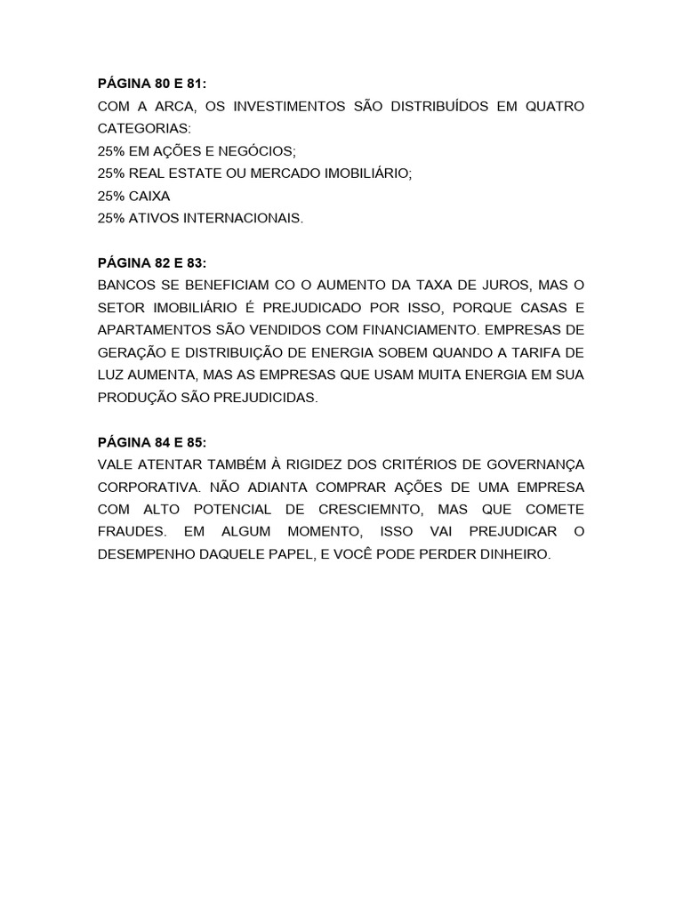 Partes Importantes Do Livro Do Primo Rico | PDF