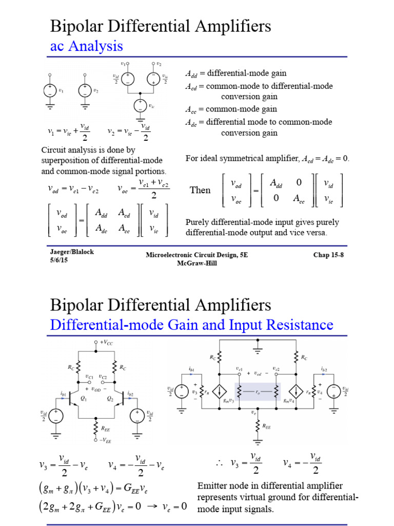 Week 2 Ch15 Notes | PDF | Amplifier | Bipolar Junction Transistor