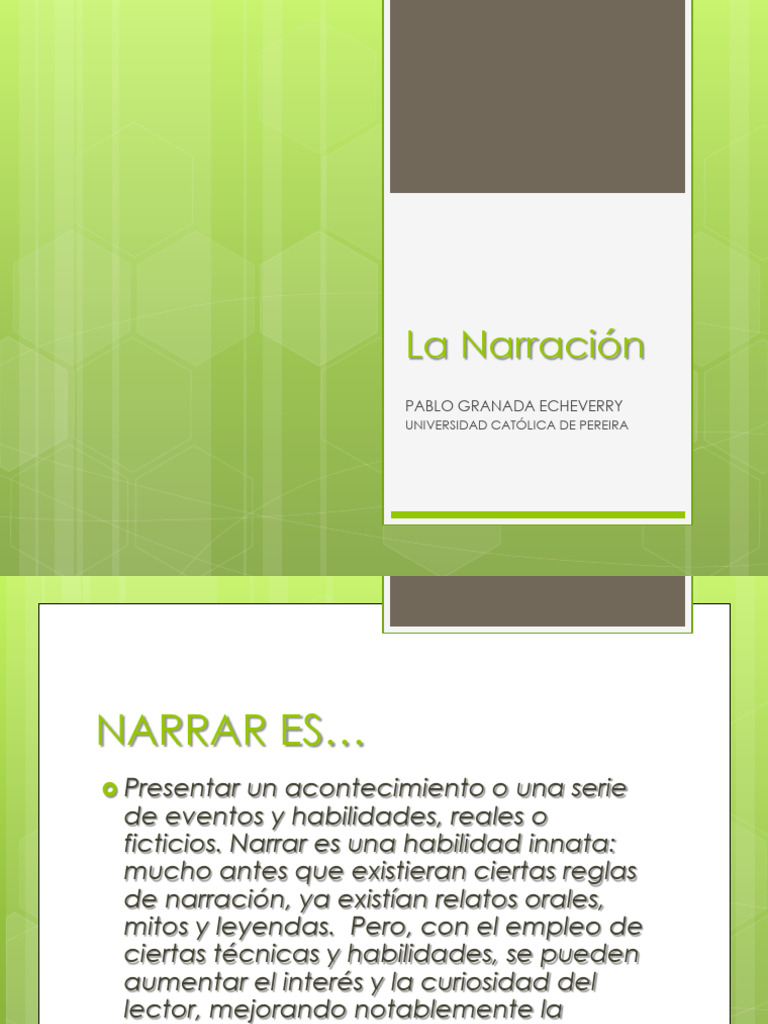 Elementos Clave de la Narración | PDF | Narración