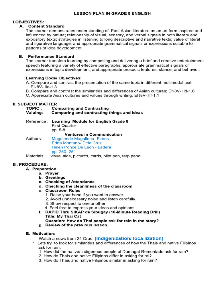 Lesson Plan Co 2, 2024 | Download Free PDF | Cell (Biology) | Learning