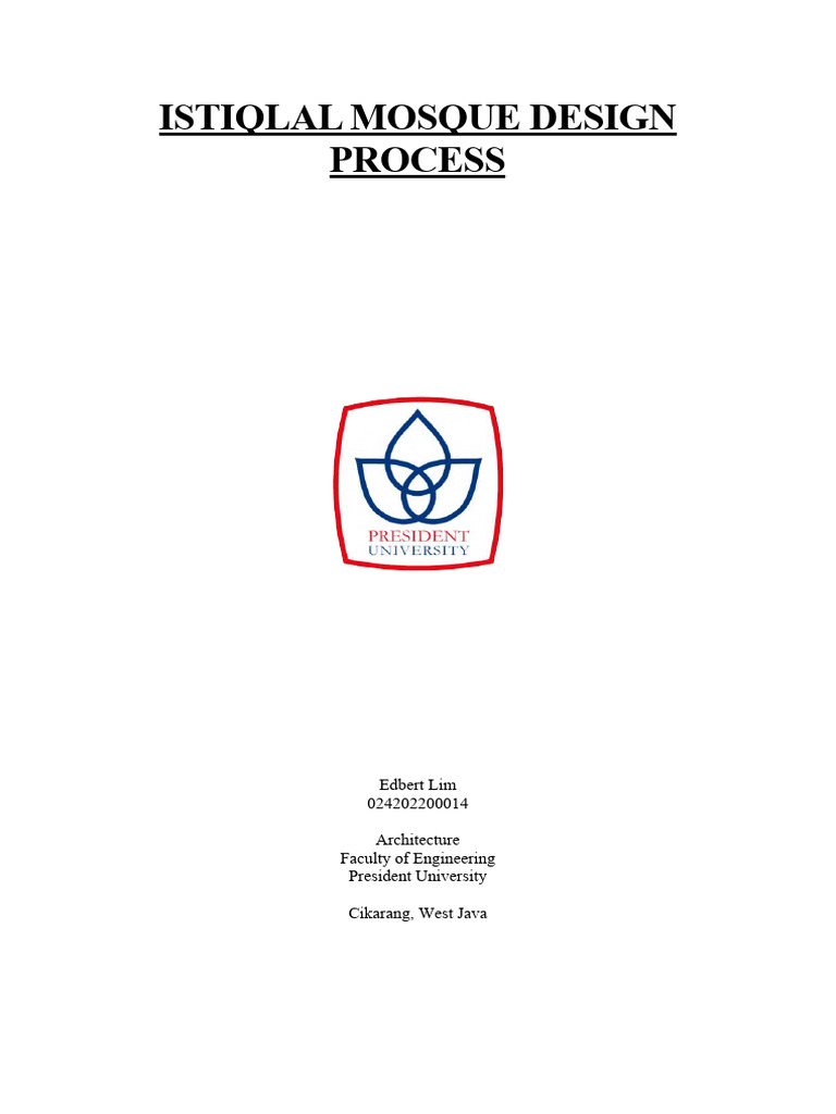 Istiqlal Mosque Design Analysis | PDF | Jakarta | Mosque