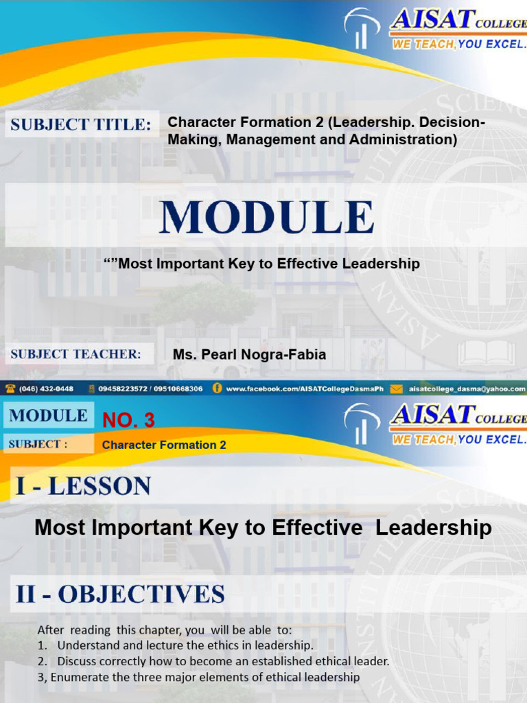 Keys to Effective Leadership Skills | PDF | Leadership | Psychology