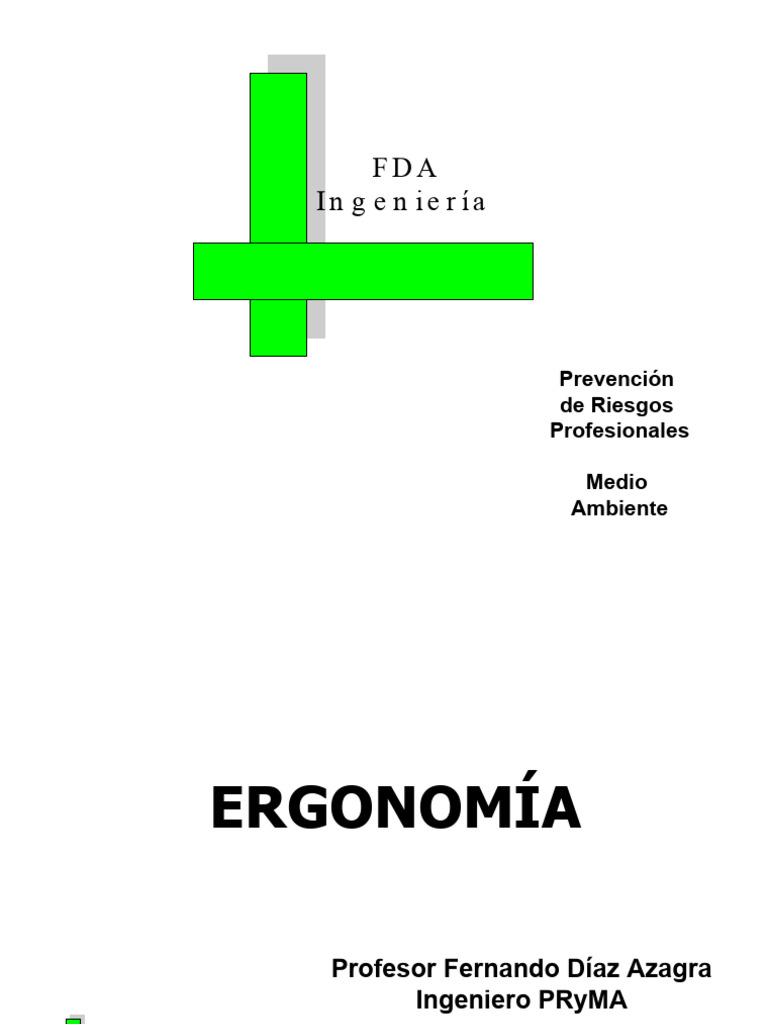 Ergonomía Módulo 1 Introducción A La Ergonomía Conceptos Y Análisis
