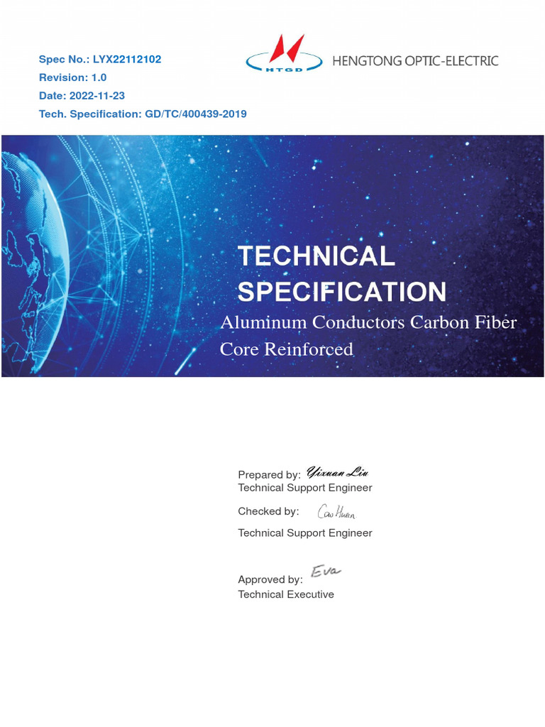 Aluminum Conductors Carbon Fiber Core Reinforced-LAPWING | PDF ...