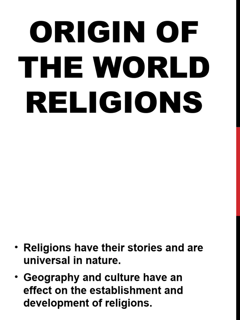 Origin and Development of World Religions | PDF | Abrahamic Religions ...