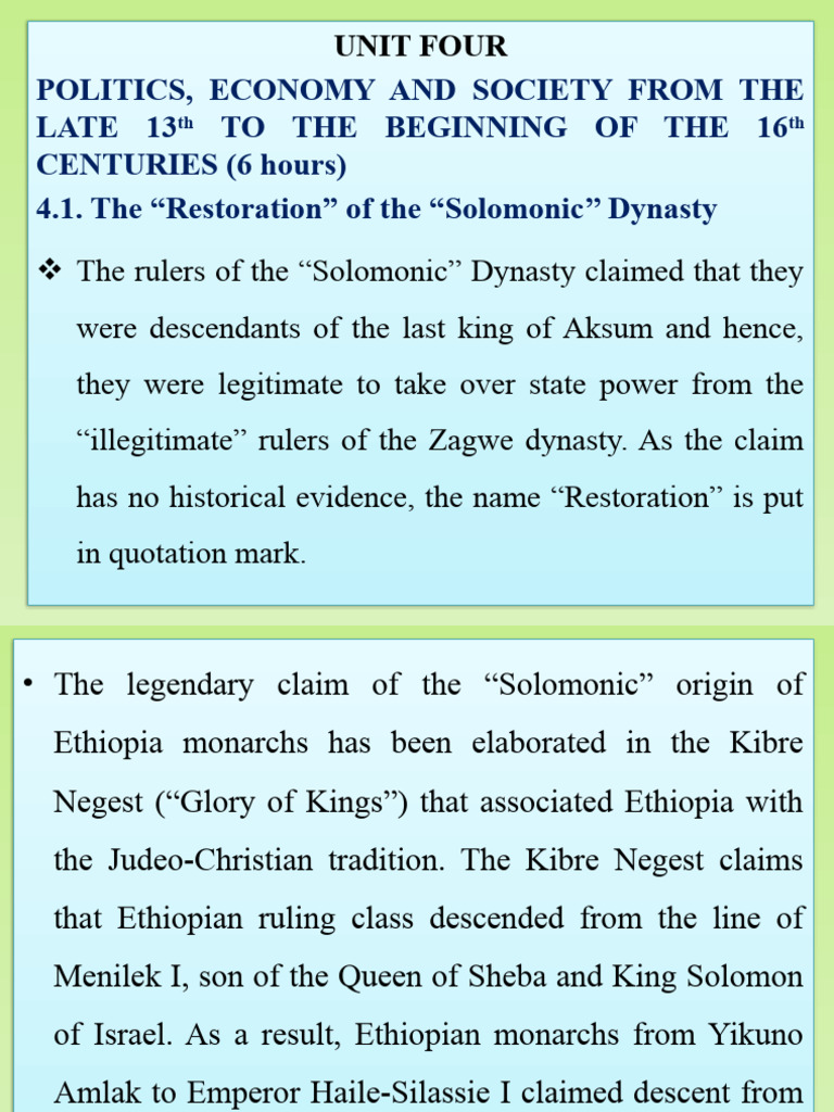 Hist-1012 ppt-4 | PDF | Ethiopia