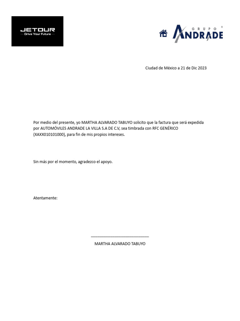 Solicitud RFC Generico | PDF