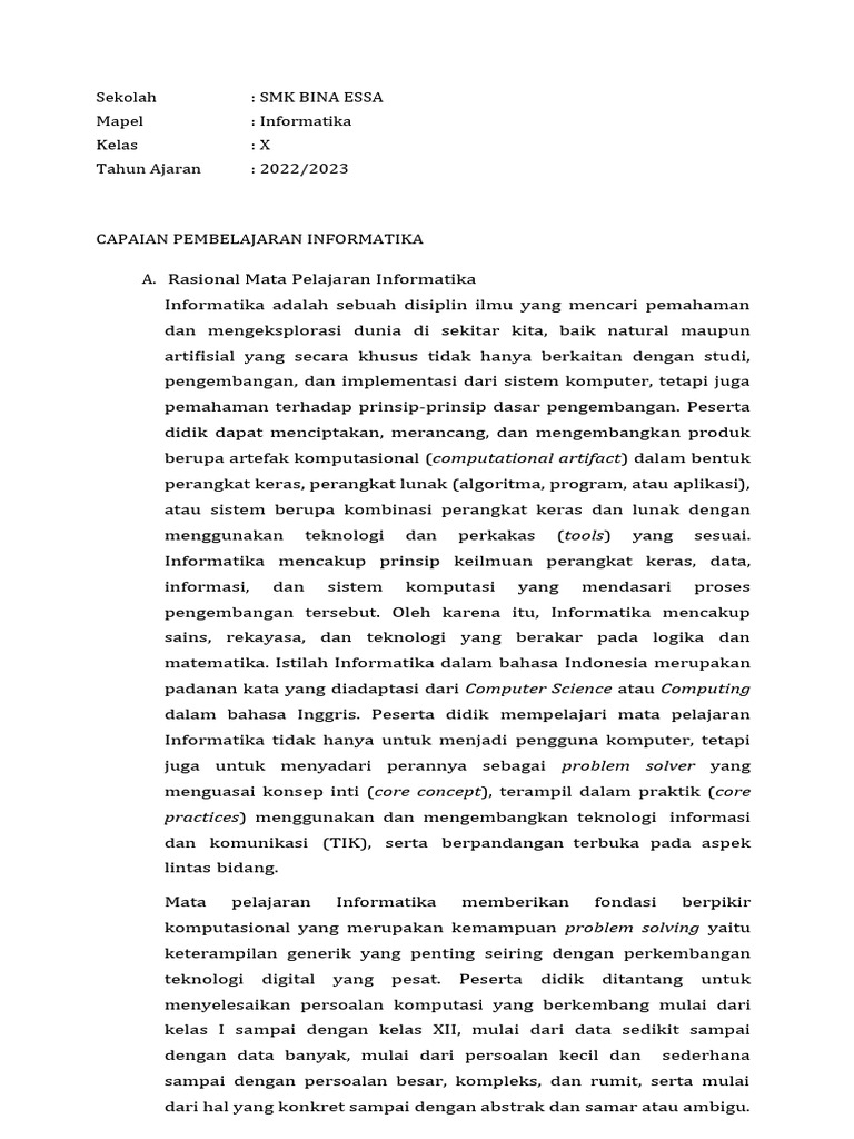 CP Informatika | PDF