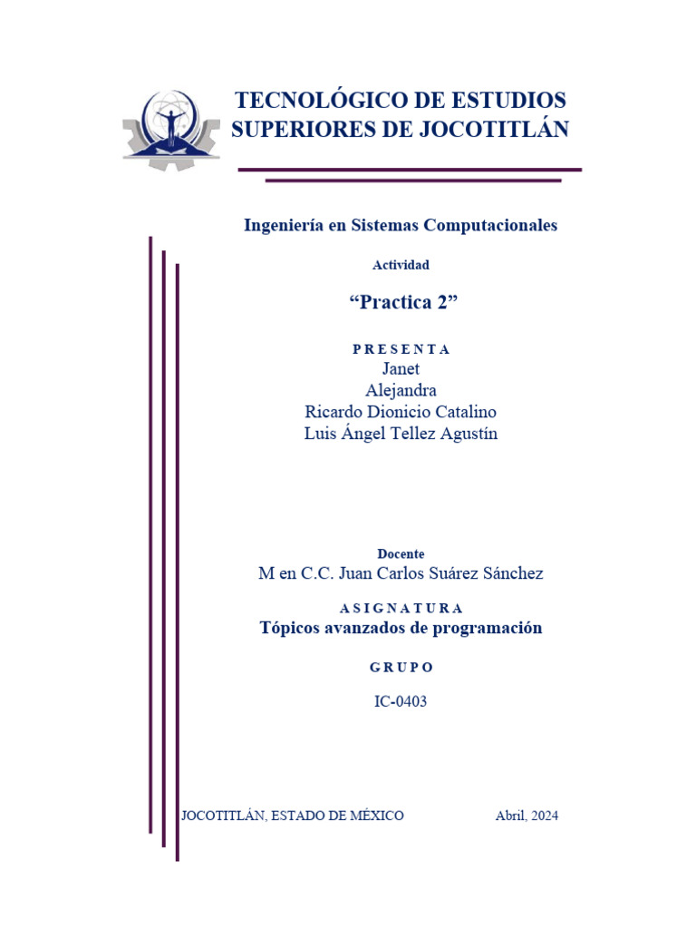 Practica 2 | PDF | Java (lenguaje de programación) | Lenguaje de programación