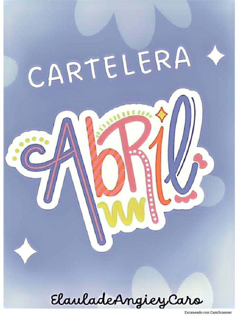 Cartelera Abril | PDF