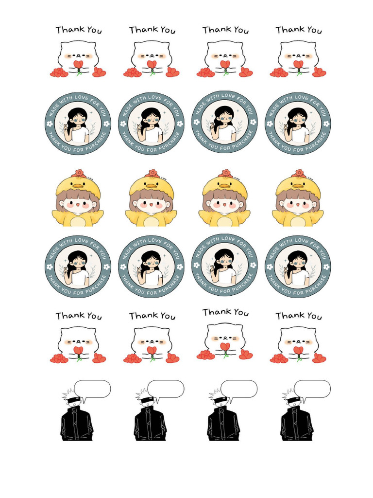 Thankyou Sticker | PDF