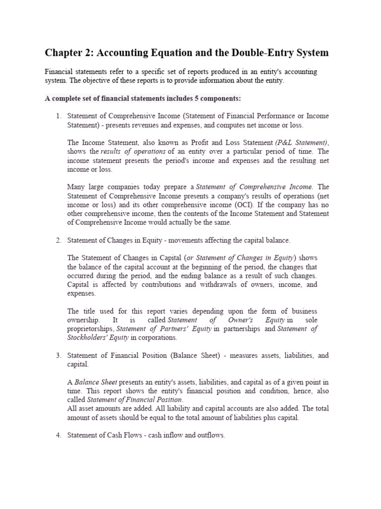 Chapter 2 Handouts | PDF | Debits And Credits | Balance Sheet