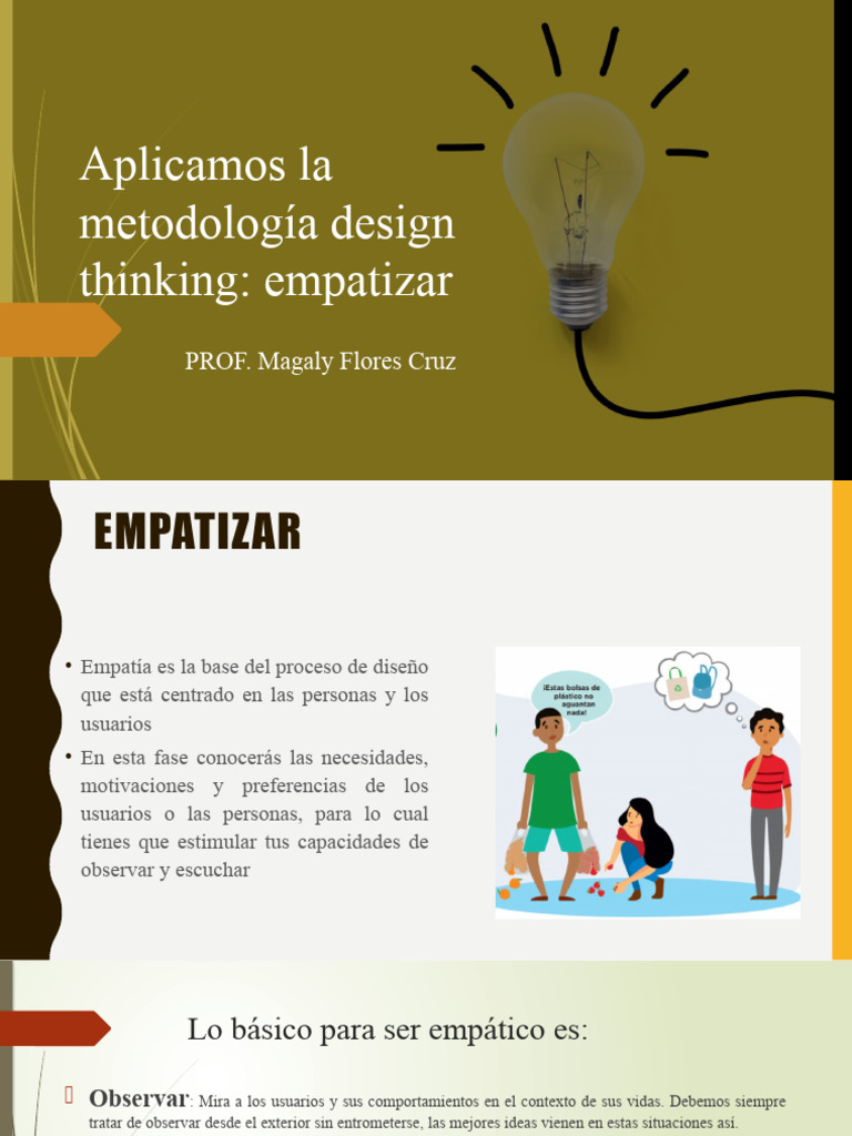 Empatizar en Design Thinking | PDF | Empatía | Comportamiento