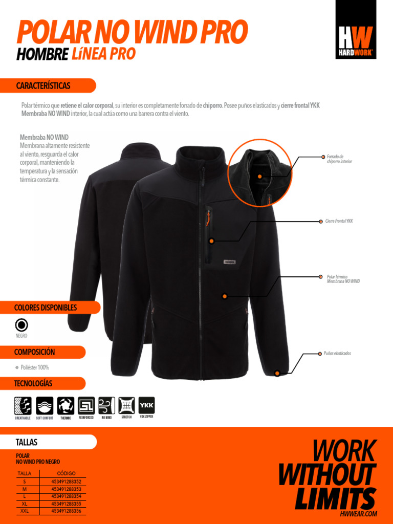 FT Polar HW No Wind Pro Negro | PDF