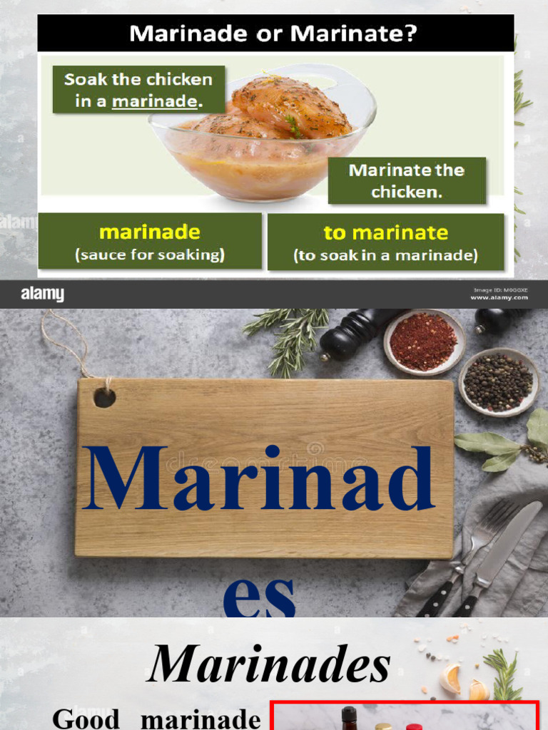Week 3 Types of Marinade | PDF | Marination | Western Cuisine