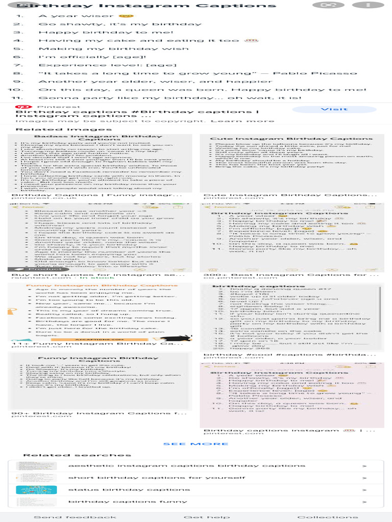 Birthday Caption - Google Search | PDF