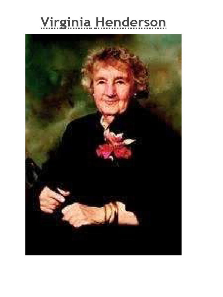 Virginia Henderson | PDF | Enfermería | Las emociones