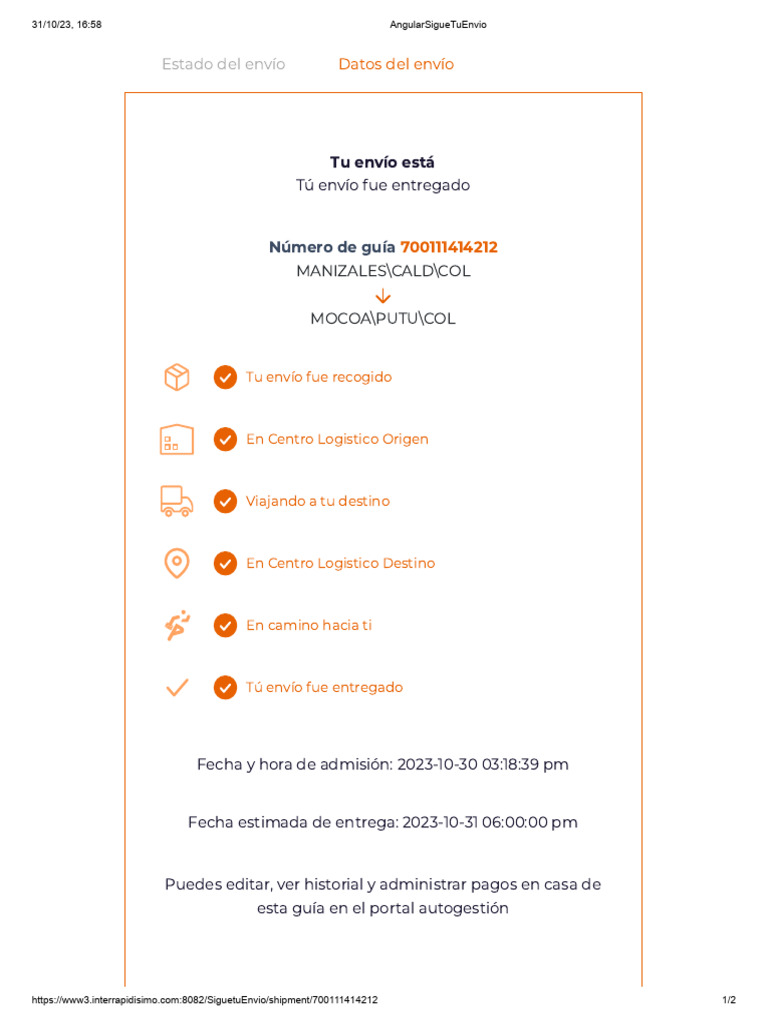 Angular Sigue Tu Envio 12 | PDF