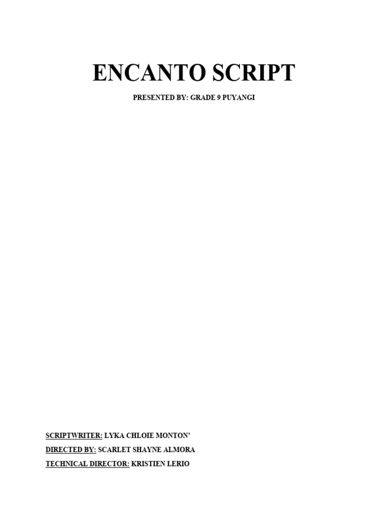 SCRIPT | PDF