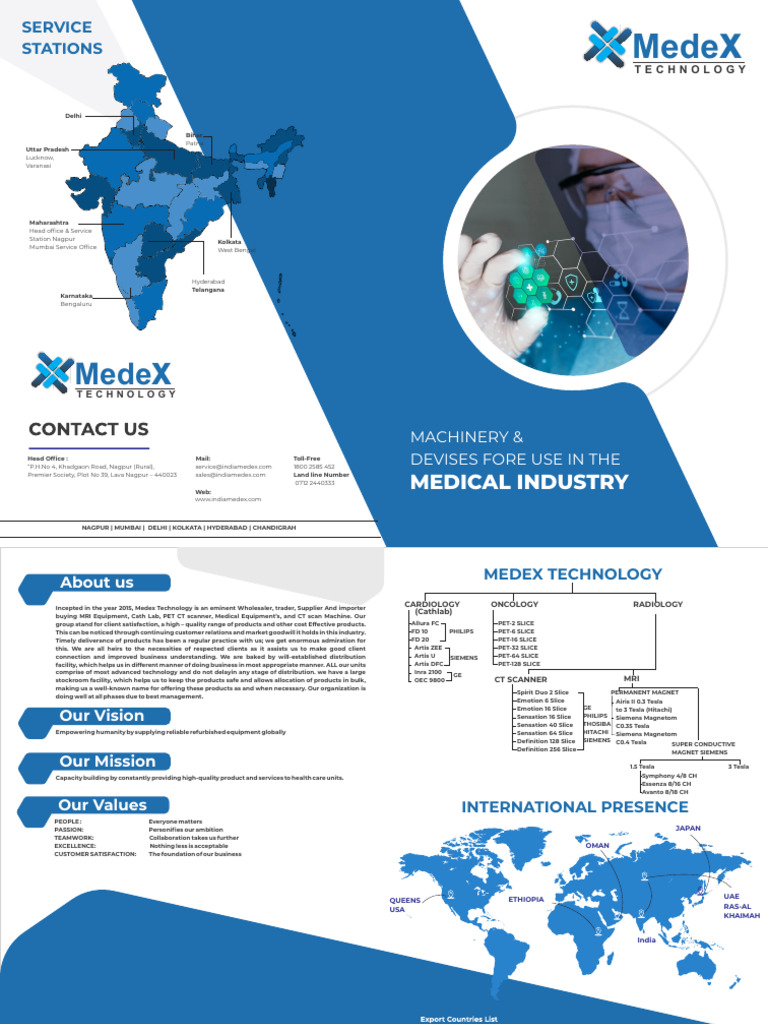 Medex Brochure | PDF | Magnetic Resonance Imaging | Multidimensional ...
