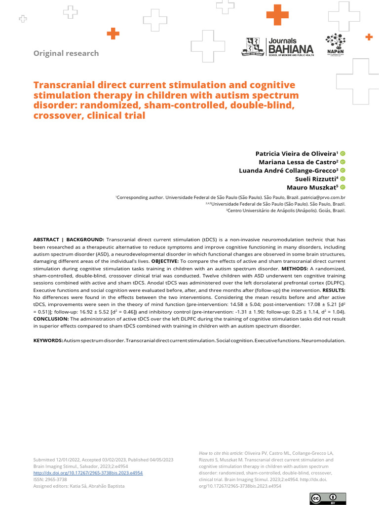 BIS+v2 4954 EN | PDF | Autism Spectrum | Dorsolateral Prefrontal Cortex