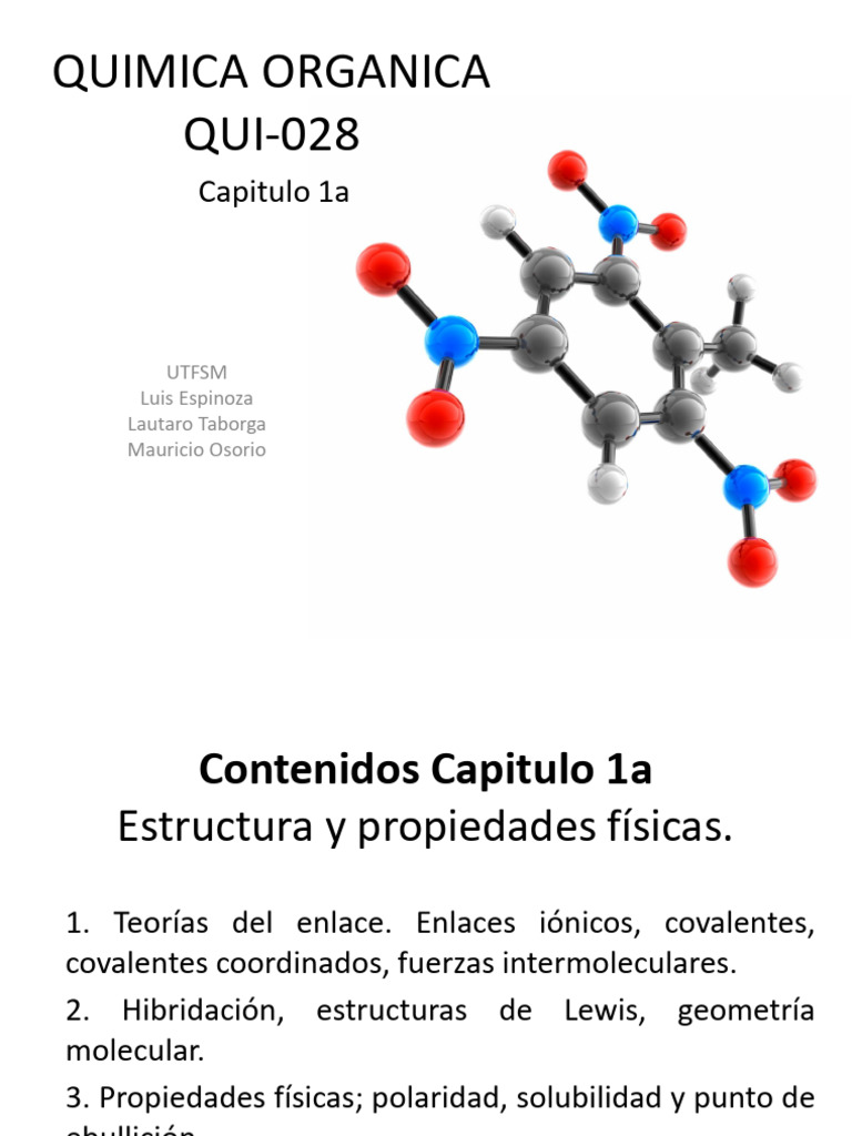 Capitulo 1a Estructura Química y Propiedades Físicas | PDF | Enlace ...