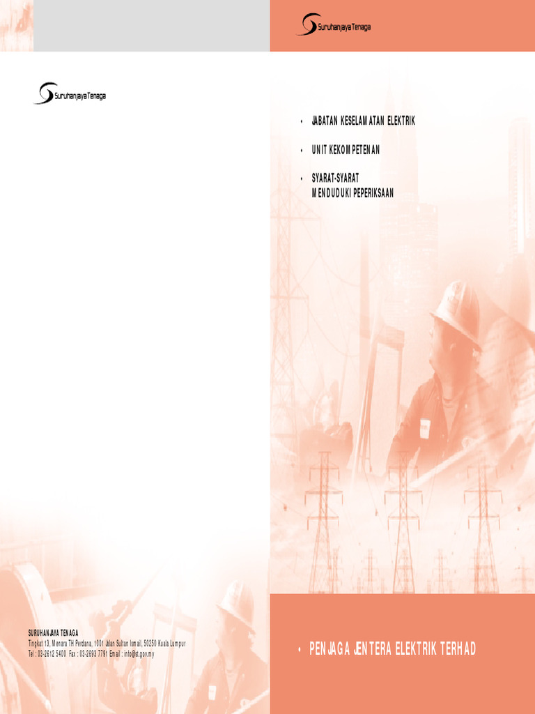 ST (Panduan - Kekompetenan) - Penjaga - Jentera - Elektrik - Terhad | PDF
