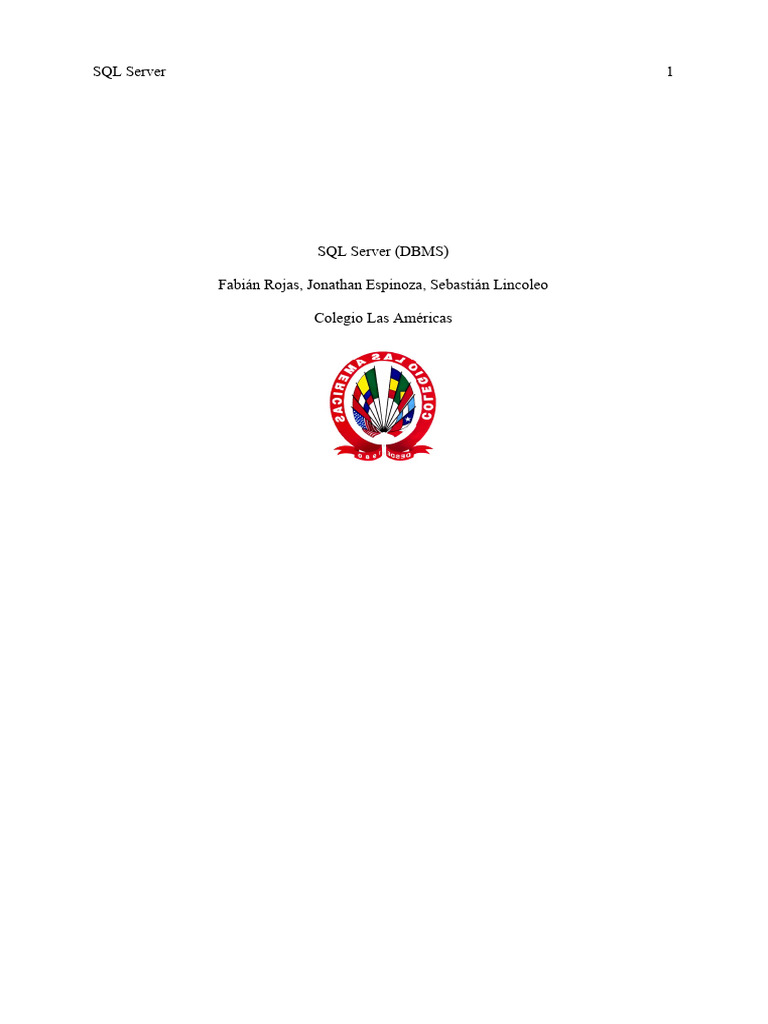 SQL Server | Descargar gratis PDF | Servidor SQL de Microsoft | SQL