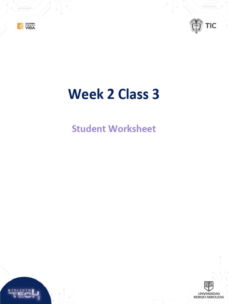 W2 C3 Student Worksheet | PDF | Modular Programming | Software Engineering