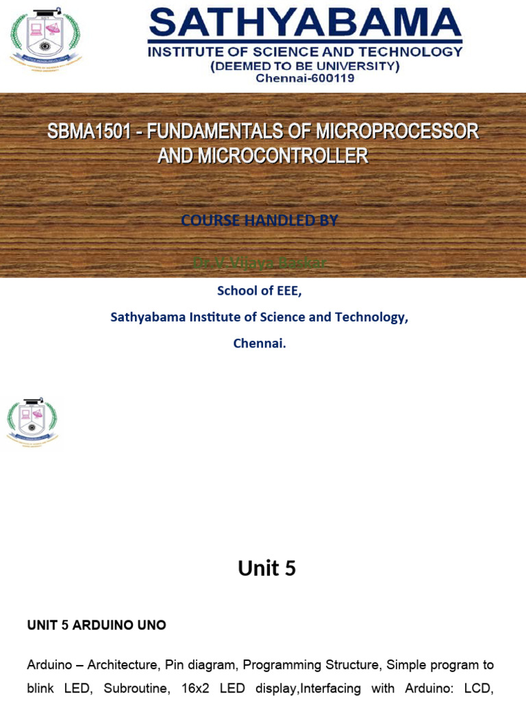 Arduino UNO Microcontroller-Vvb | PDF | Arduino | Microcontroller