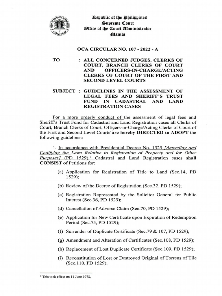 Guidelines for Legal Fees in Land Cases | PDF | Foreclosure | Mortgages