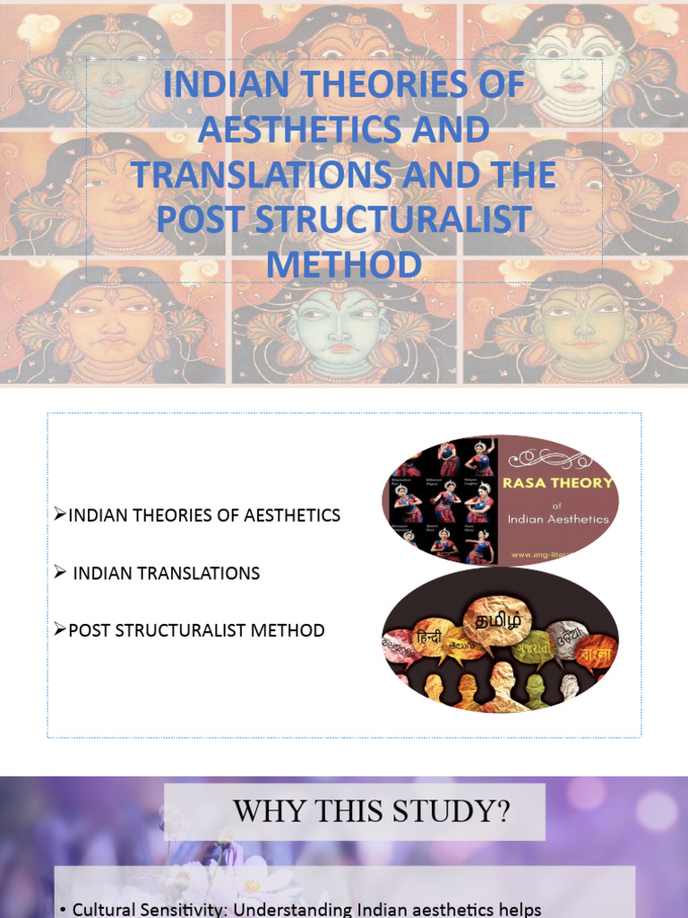 INDIAN THEORIES OF AESTHETICS AND TRANSLATIONS | PDF | Liberal Arts ...